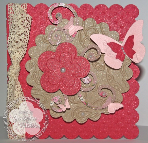 Elegant Lines embossing folder | Stampin' by Genny's Blog